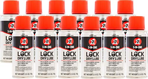 3-IN-ONE Lock Dry Lube, 2.5 OZ [12-Pack] : Amazon.in: Car & Motorbike