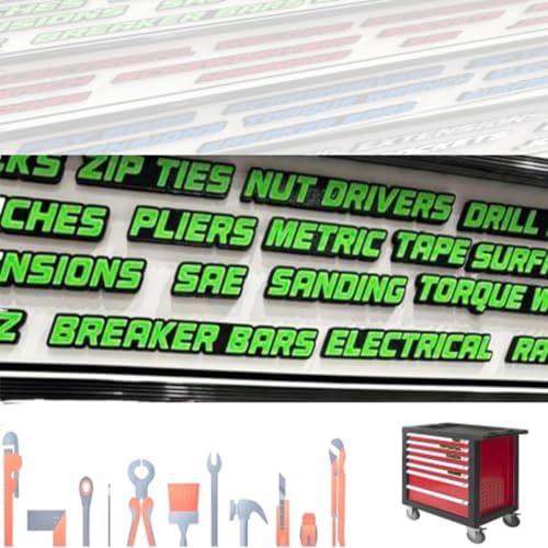 Amazon.com: 23Pcs Magnetic Tool Box Labels,3D Printed Tool Chest ...