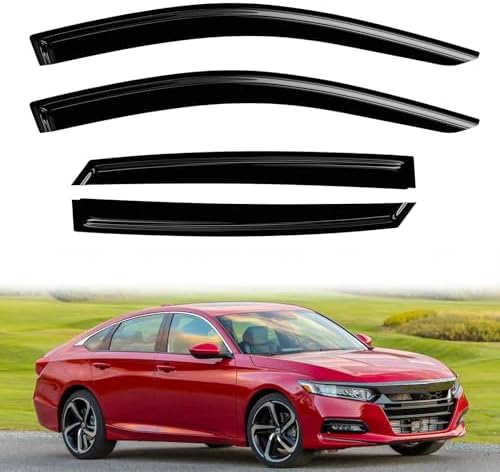 Amazon.com: DimFlux 4PC Rain Guards for 2018-2023 Honda Accord Window ...
