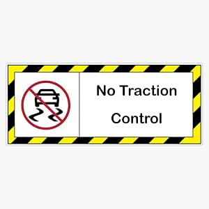 Amazon.com - No Traction Control Vinyl Sticker Waterproof Bumper ...