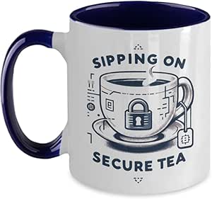 Amazon.com: Funny Cybersecurity Specialist Coffee Mug, 'Sipping on ...