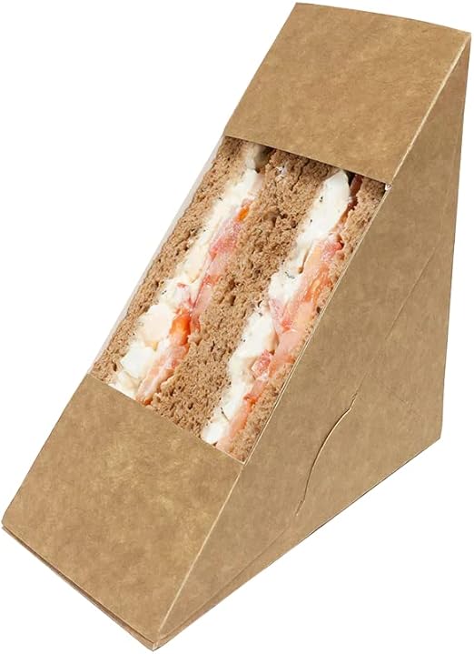 Sunrise Packaging Recyclable Kraft Deep Fill Sandwich Triangles ...
