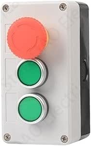 Amazon.com: SINSED 1PCS Push Button Switch Control Box Plastic Handheld self-Start Button ...