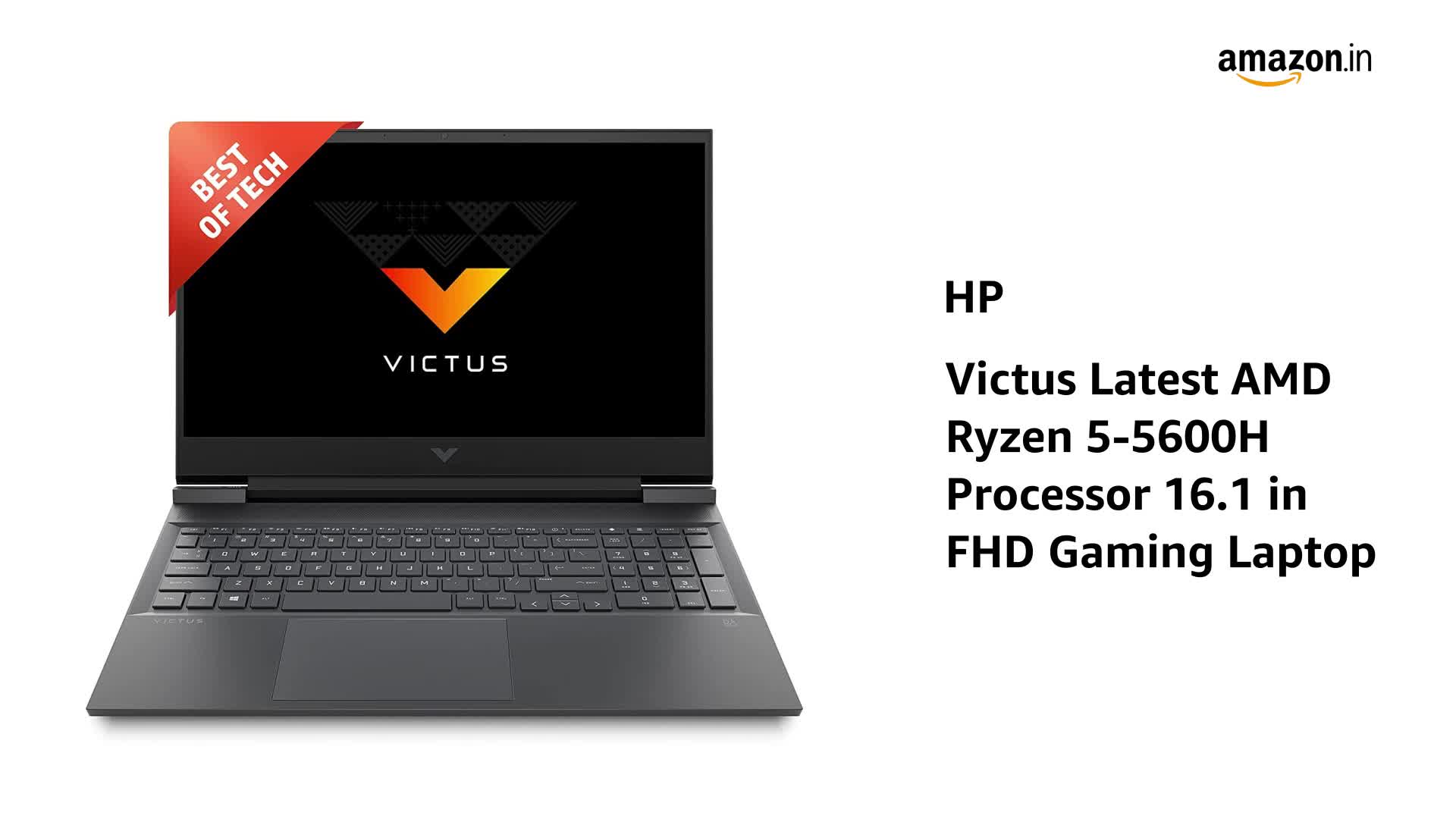 HP Victus Latest AMD Ryzen 5-5600H Processor 16.1 inches FHD Gaming ...
