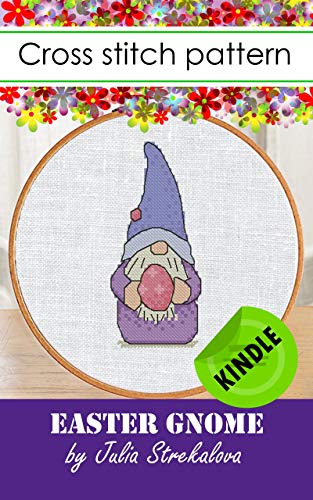 Cross stitch patterns book Easter Gnome + basic tutorial, embroidery ...