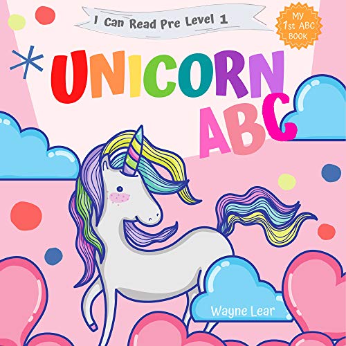 Unicorn ABC - I Can Read Pre Level 1: Unicorn Alphabet Book For kids (I ...