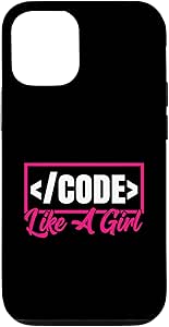Amazon.com: iPhone 12/12 Pro Code Like A Girl Programming Coder Programmer Case : Cell Phones ...