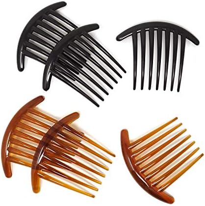 Amazon.com : French Twist Comb - Set of 3 (Three) Combs in Tortoise ...