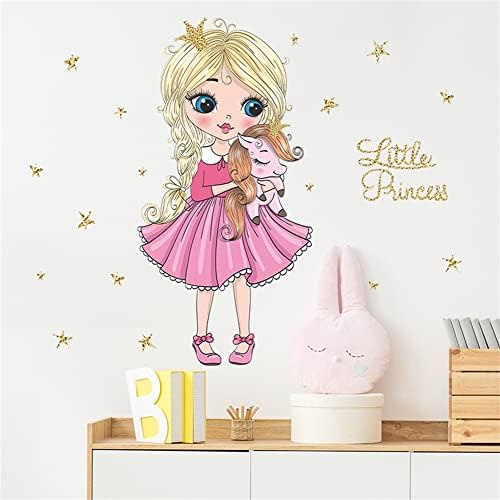Amazon.com: Wall Stickers for Girls Bedroom, Princess Room Decor for ...