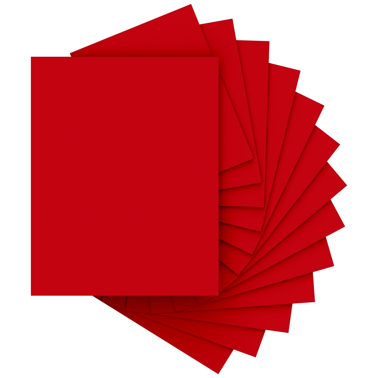 Snapklik.com : 40 Sheets Red Cardstock Paper 8.5 X 11, Christmas Card ...