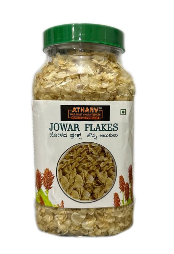 ATHARV Organic Jowar Flakes - 500gms, Protein Rich in Breakfast I ...