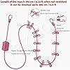 VazzLox Cloth Drying Rope with Hooks (Pack of 2) Elastic Cloth Hanging ...