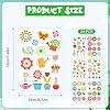 24 Sheets Spring Flowers Stickers, Cute Flower Stickers for Kids Easter ...