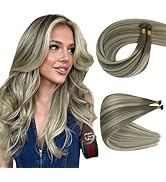 Amazon.com : Full Shine 18 Inch Sew In Hair Extensions Real Human Hair ...