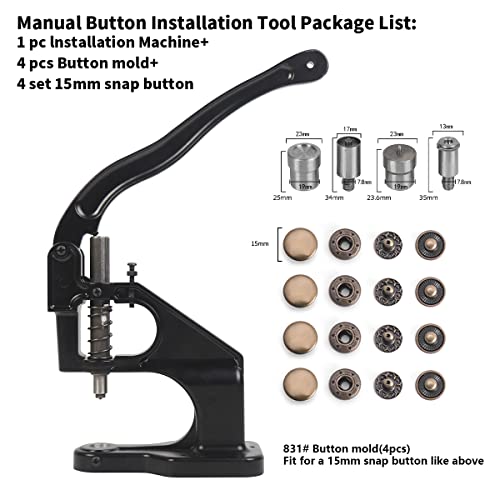 Snapklik.com : WUTA Manual Button Installation Tool Mute Stamping, 15mm ...