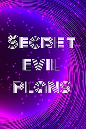 Secret evil plans: Writing notebook with funny quote, Journal, Diary ...