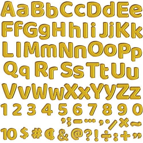 Snapklik.com : 260 Pcs Gold Bulletin Board Letters For Classroom 4 ...