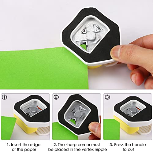 Snapklik.com : 3 Way Chamfer Corner Punch, 3 In 1 Craft Paper Corner ...