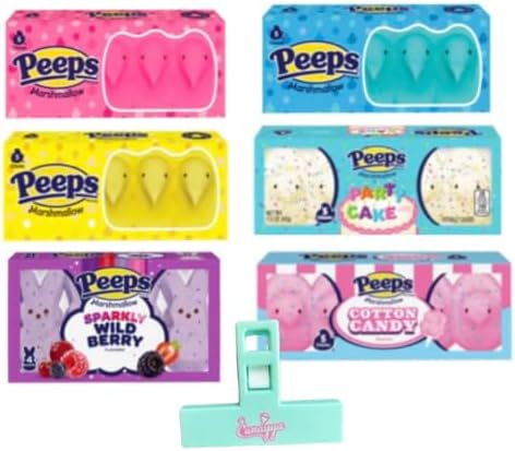 Amazon.com : Easter Peeps Marshmallow Candy Variety Pack Cotton Candy ...