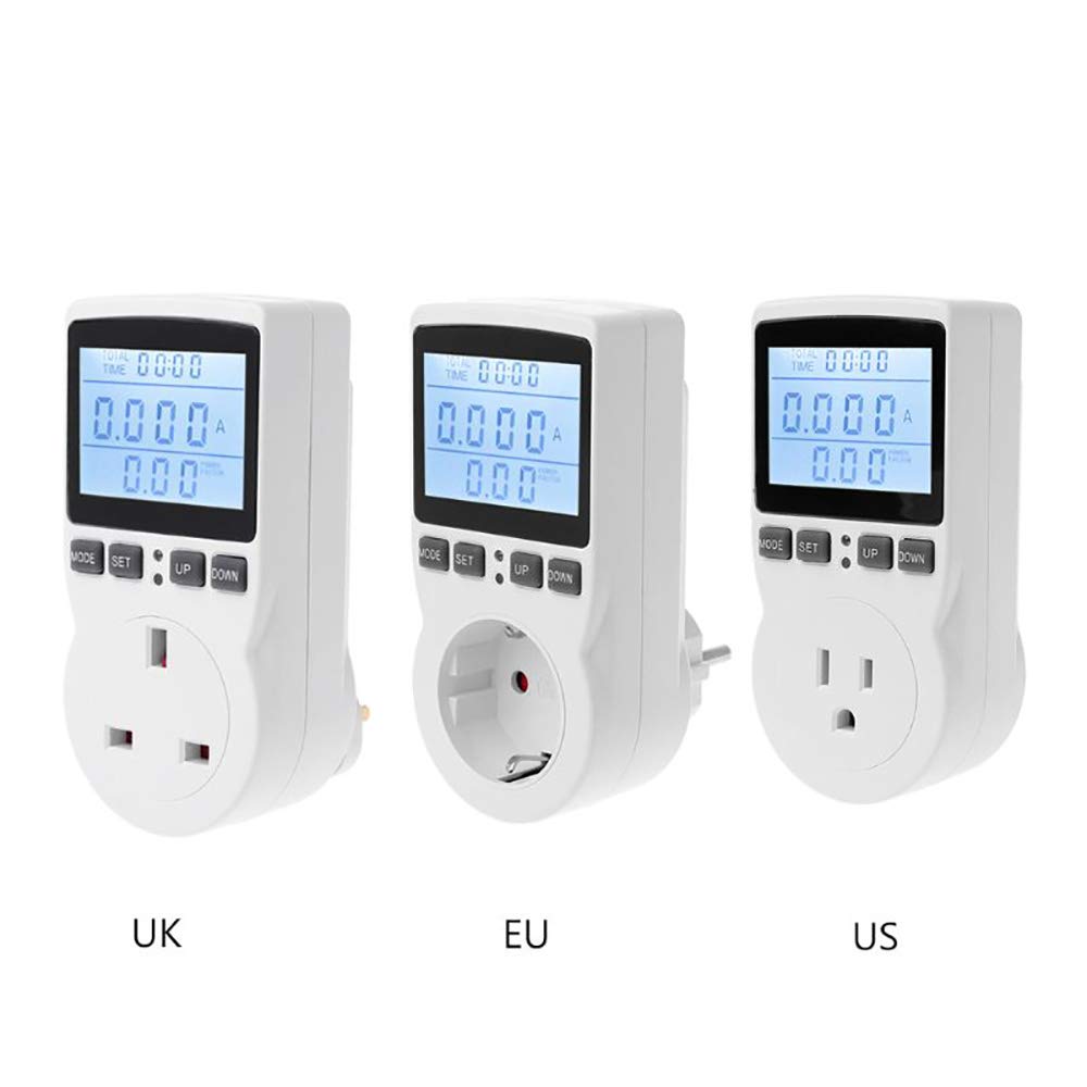 Portable Micro Electricity Usage Monitor Voltage Amps Electricity Usage ...