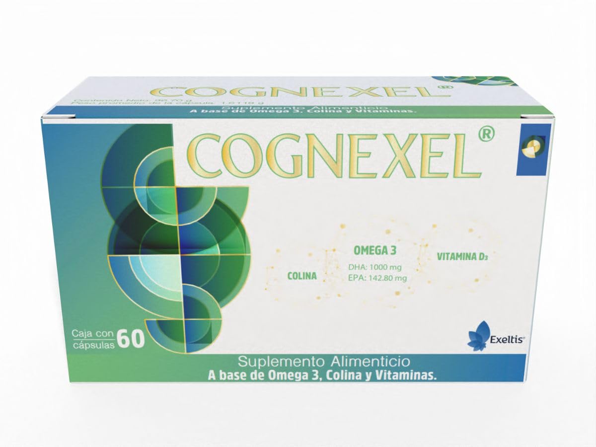 Cognexel: Colina, Omega 3 (DHA 1000 mg, EPA 142.80 mg) y Vitamina D ...