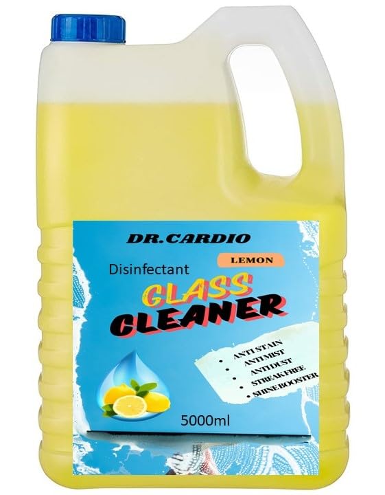 Dr Cardio Glass and Window Cleaner 5 ltr Pack for Ultra Shining and ...