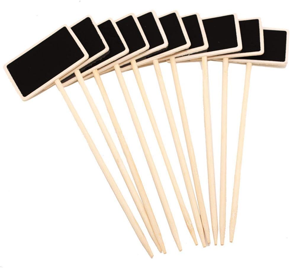 Amazon.com: 20 Pcs Mini Wood Chalkboard Gardening Plant Tags for Garden ...