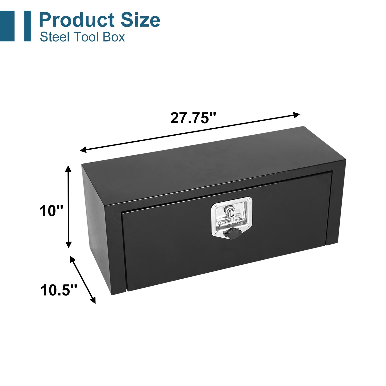 Snapklik.com : 2775"X105"X10" Underbody Truck Box Black Heavy Duty ...