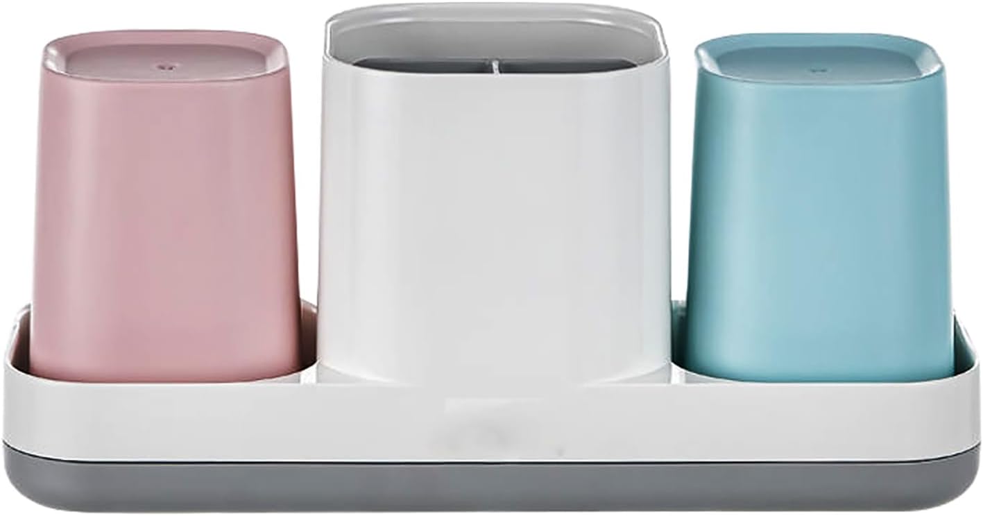 Amazon.com: 2 Pack Magnetic Inverted Toothbrush Cup Unbreakable ...