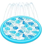 Amazon.com: SLOOSH 60" Non-Slip Splash Pad Sprinkler - Outdoor Water ...