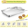 Herogo Baking Tray, Stainless Steel Baking Sheet Pans, 40.3x30.3x2.5 cm ...