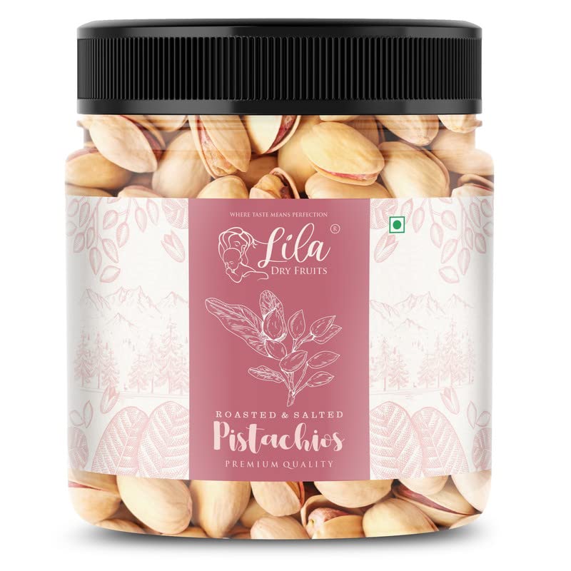 LILA DRY FRUITS Premium Roasted & Salted Pistachios | Namkeen Pista Dry ...