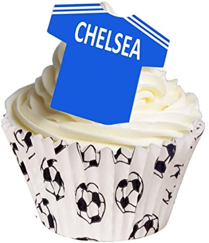 Edible Wafer Football Shirt Toppers - Chelsea - Pack of 12 : Amazon.co ...