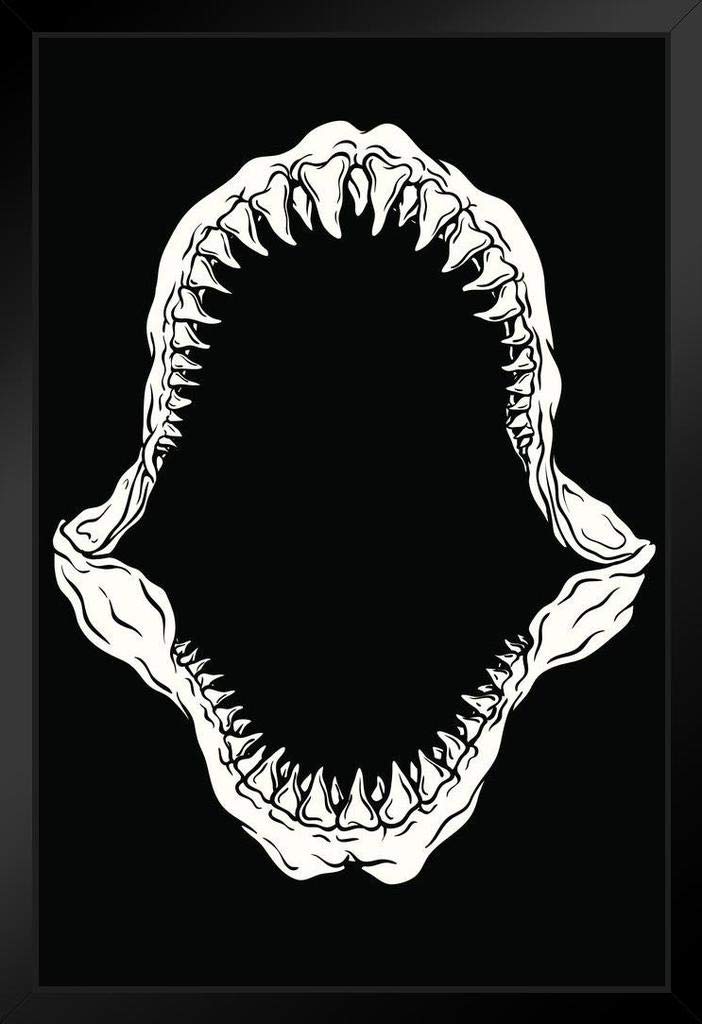 Buy Shark Jaw Mouth Open Isolated Vector Illustration Shark s for Walls ...
