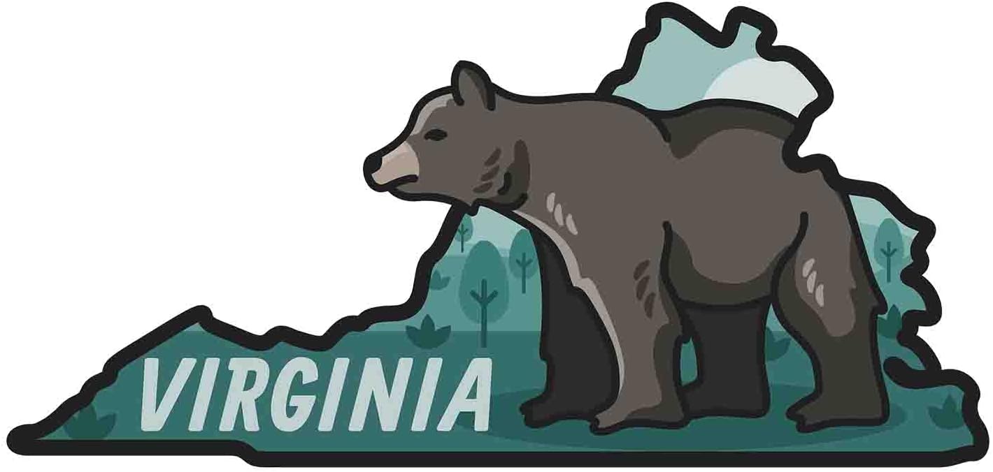 Amazon.com - Virginia State Sticker, Weatherproof Vinyl Sticker