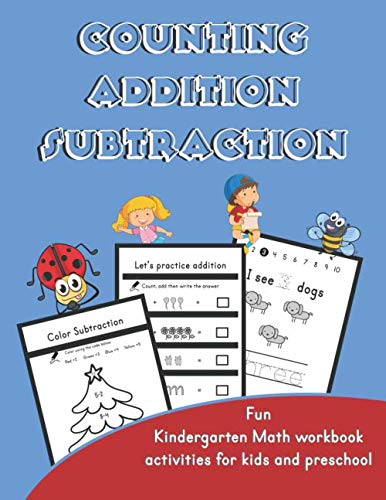 Buy Counting Addition Subtraction Fun Kindergarten Math workbook ...