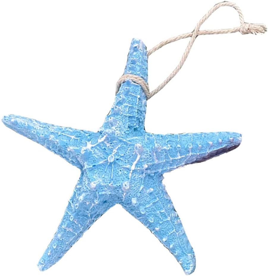 Amazon.com: YOKIOU 1 PCS Artificial Resin Starfish Large Light Blue 4 ...