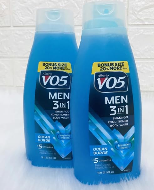 VO5 – Champú Ocean Surge 3 en 1 para hombre, acondicionador y gel de ...
