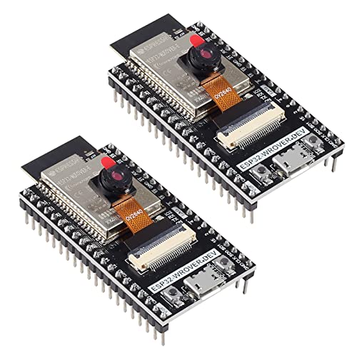 2Pcs ESP32 CAM Camera Module ESP32-WROVER Board with Camera Wireless Bluetooth Development Board ...