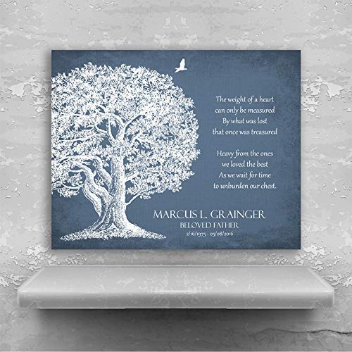 Amazon.com: Memorial Plaque In Loving Memory Poem Oak Tree Sympathy ...