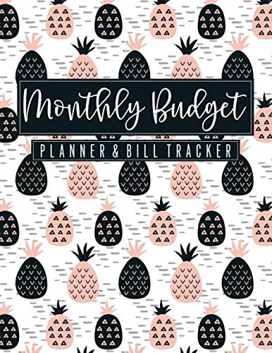 Monthly Budget Planner & Bill Tracker: Cute Black and Blush Pink ...