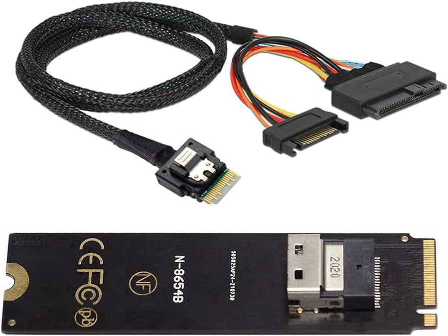 Amazon.com: NFHK SFF-8639 NVME U.2 to Combo NGFF M.2 M-Key SATA PCIe ...