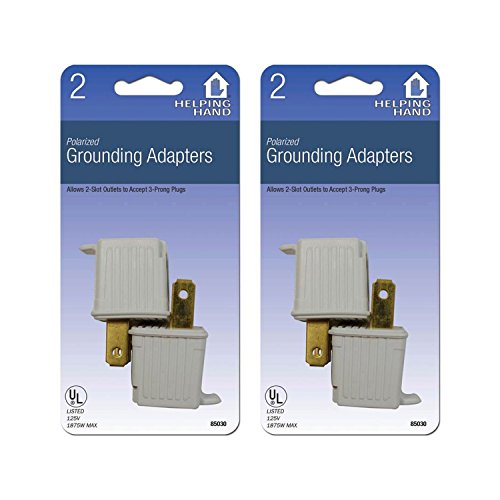 Helping Hand Polarized Grounding Adapters, 2-ct. ( Pack of 2 ) : Amazon ...