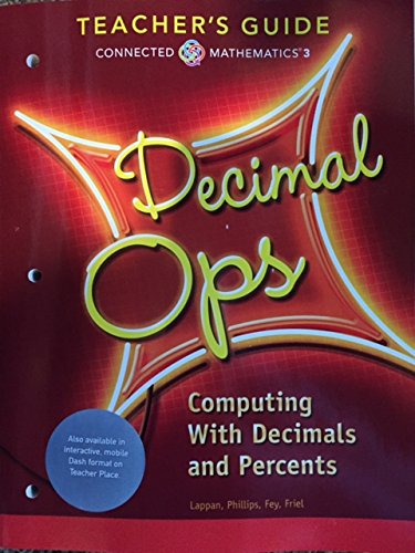 Connected Mathematics 3 Decimal Ops Teacher's Guide Computing With ...