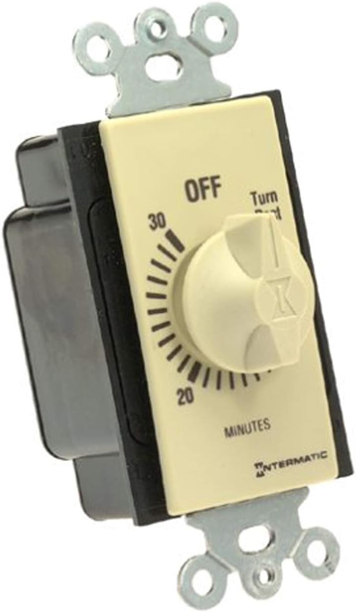 Intermatic FD30MC 30-Minute Spring-Loaded Wall Timer for Fans and ...