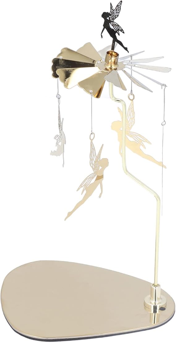 Amazon.com: Lwuey Spinning Candle Holder, Carousel Rotating Spinner ...