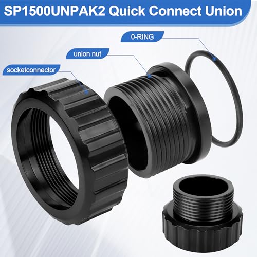 Snapklik.com : SP1500UNPAK2 Socket Quick Connect Union For Hayward Pool Pump And Chlorine ...