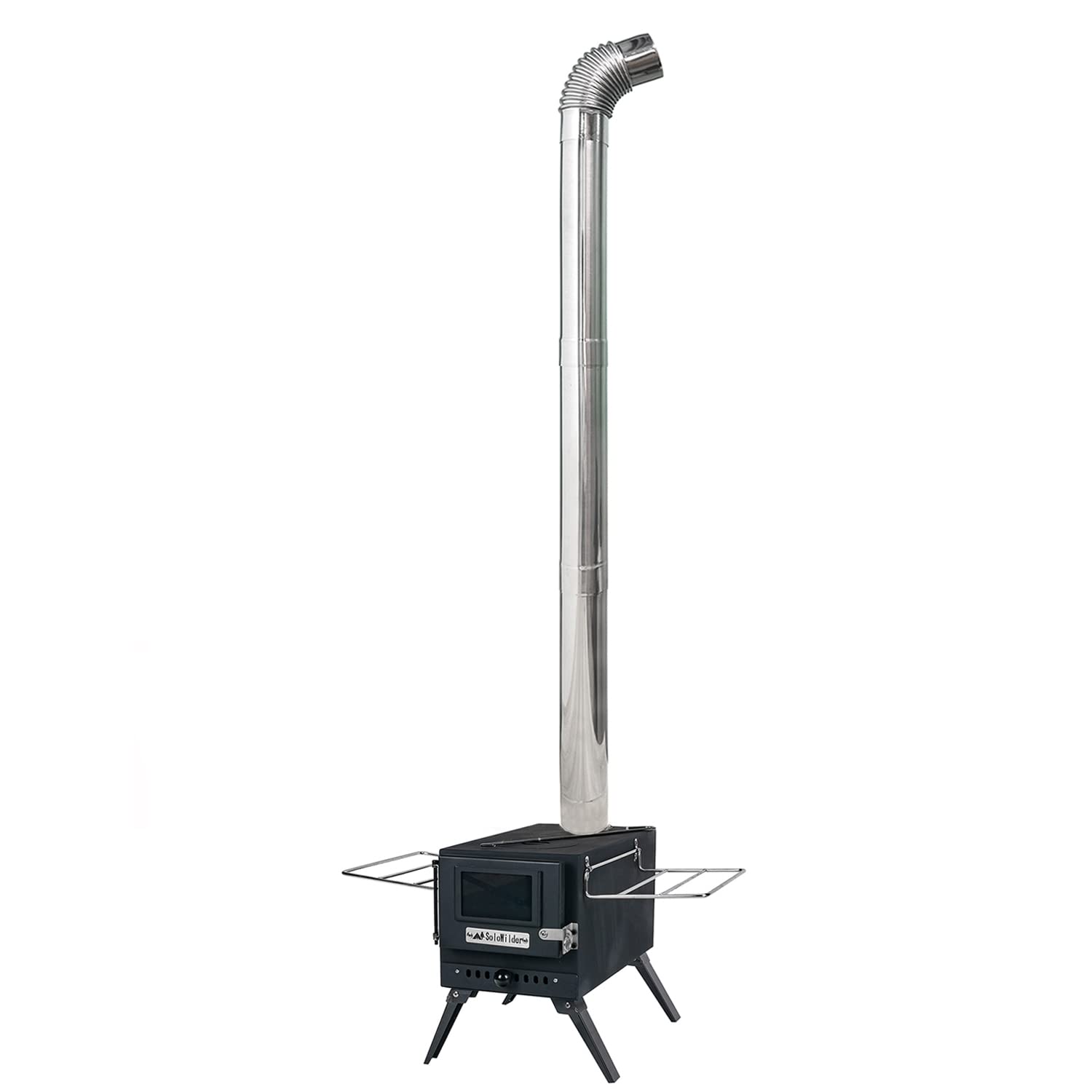 SoloWilder 2.36" Straight Stove Pipe with 45 Degree Elbow Extend ...
