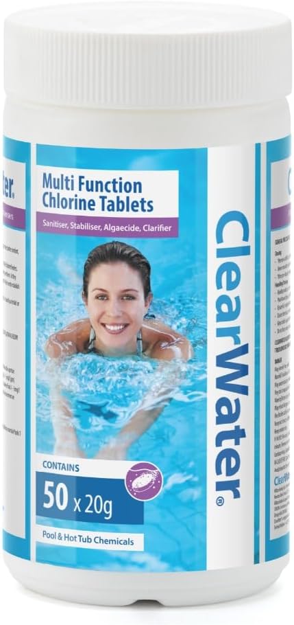 Clearwater 1 kg Multifunction Chlorine Tablets, 4-in-1 Dispenser ...