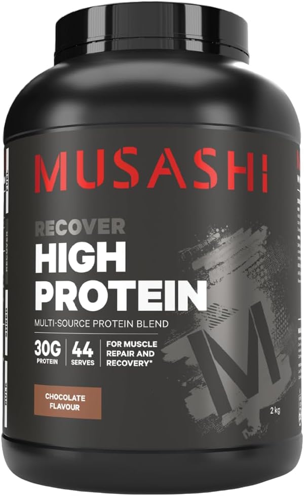 Musashi High Protein Powder, Chocolate, Muscle Recovery & Growth ...